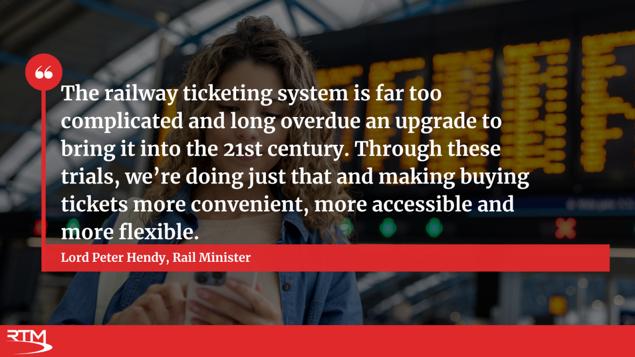 Ticketing trial launched to modernise the rail network | Rail News
